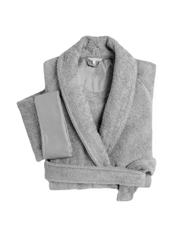 Frette Shawl Belted Bathrobe - Grey