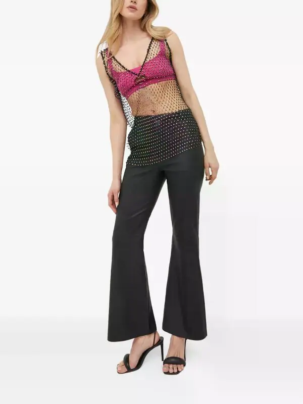 Patrizia Pepe Beaded Net Top