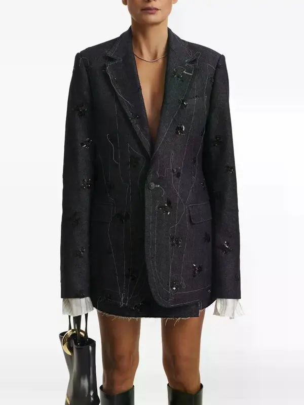 CUANNA Sequin-embellished Blazer