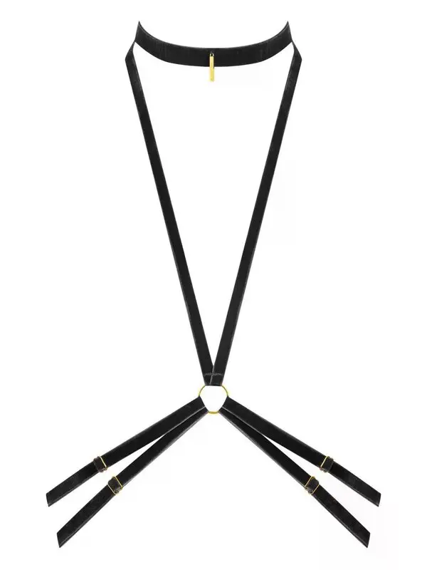 MAISON CLOSE Velvet Harness - Black