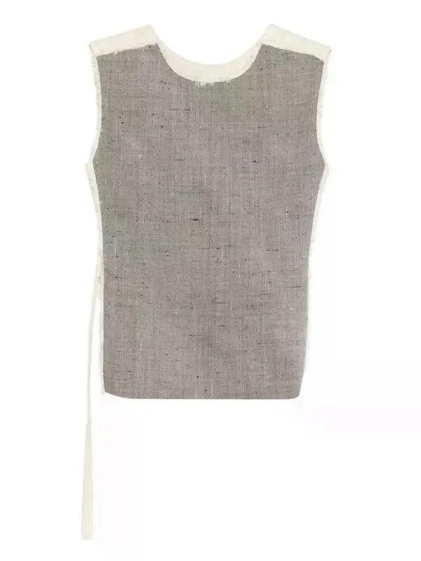 TELA Paneled Vest - Grey