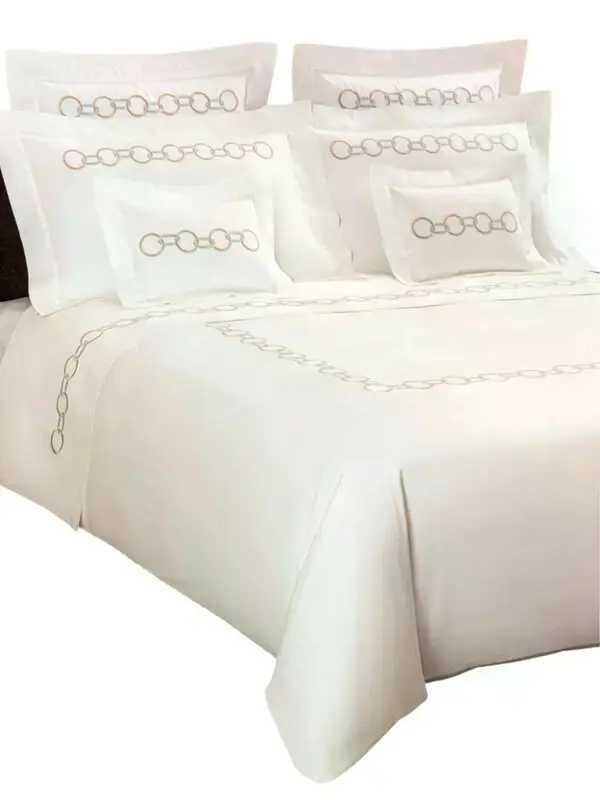 Frette Links Embroidery Duvet Set