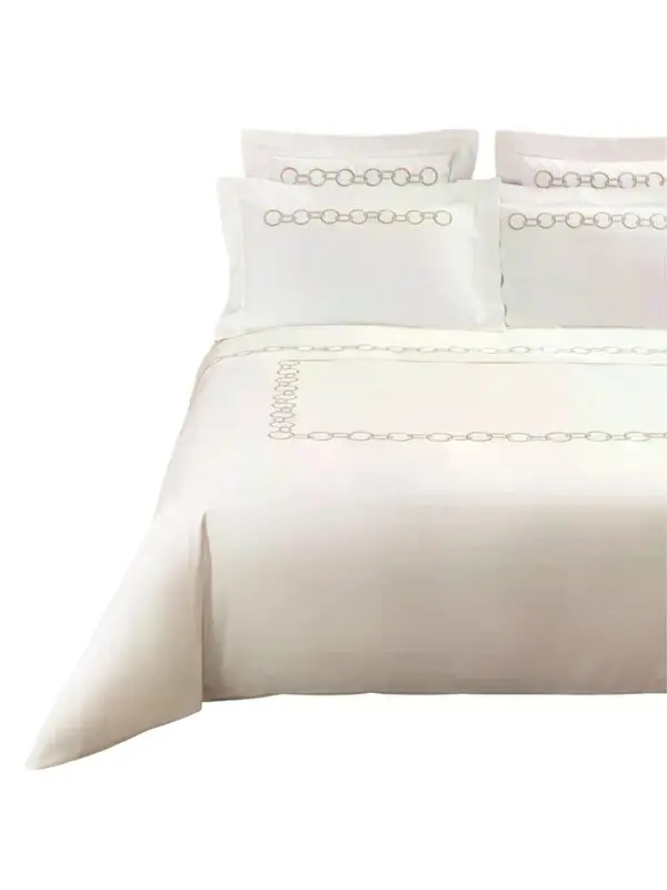 Frette Links Embroidery Duvet Set