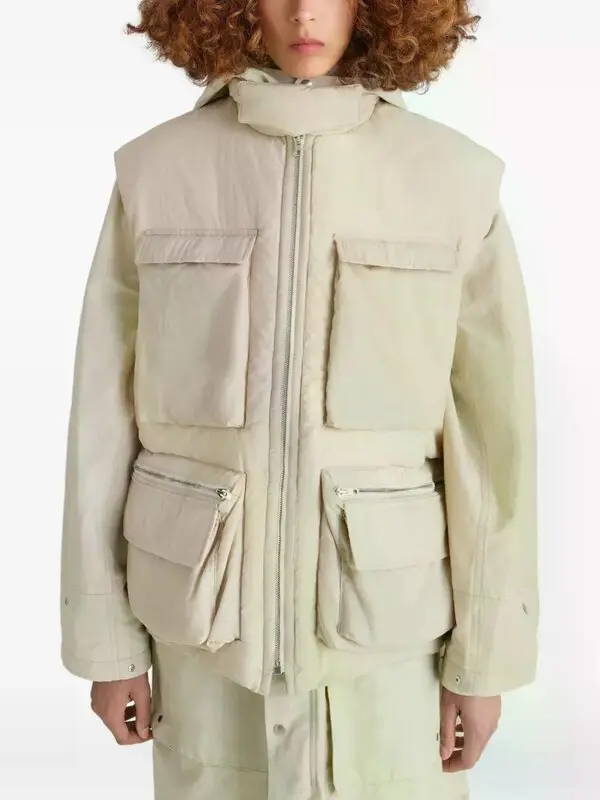LEMAIRE Quilted Pocket Gilet - Neutrals