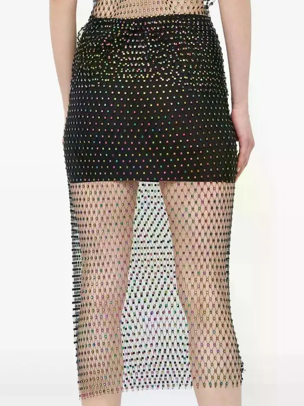 Patrizia Pepe Beaded Embellished Midi Skirt
