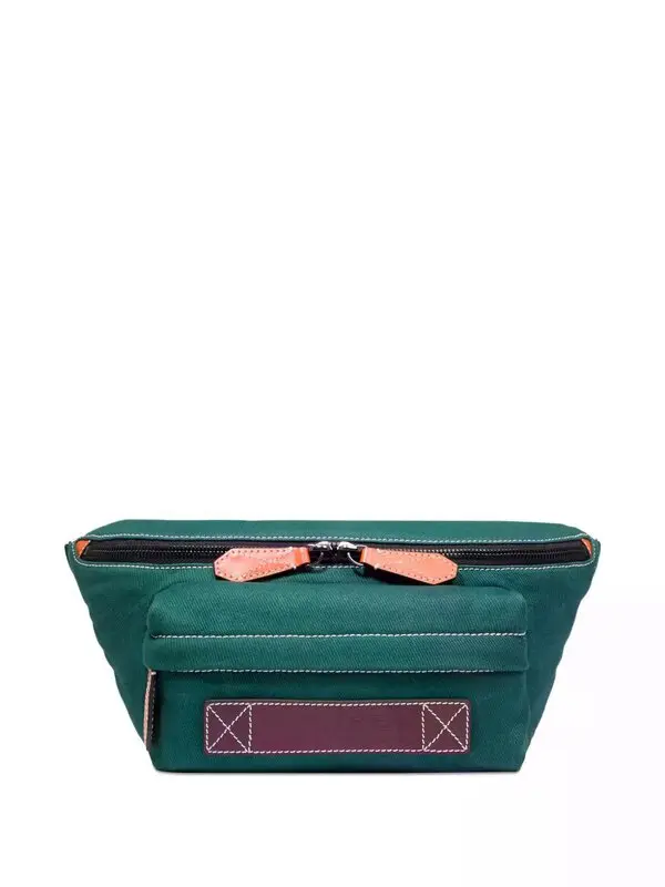 LANCEL Leather-trimmed Belt Bag - H8 Green