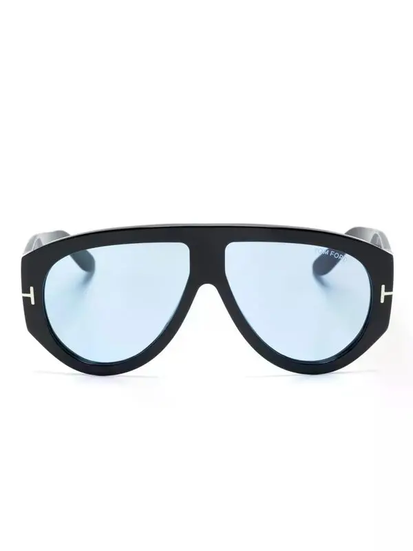 TOM FORD Bronson Pilot-frame Sunglasses - Black