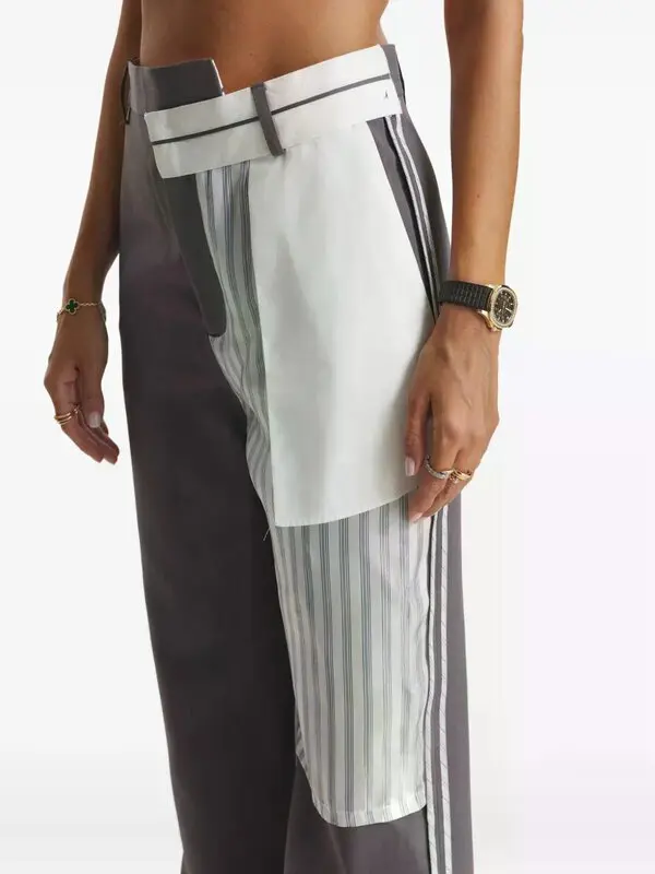 CUANNA Striped-panel Trousers