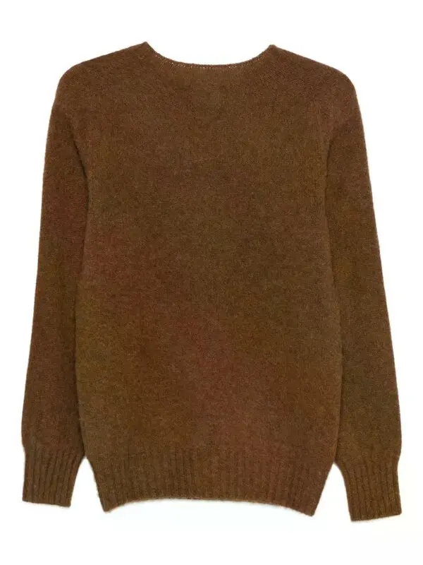 Howlin' Round-neck Wool Sweater - Brown