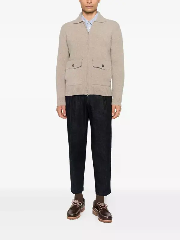 LUIGI GENTILE Zipped Cardigan