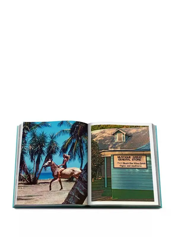 Assouline Mustique Icon Dylan Jones Hardcover Book - Blue