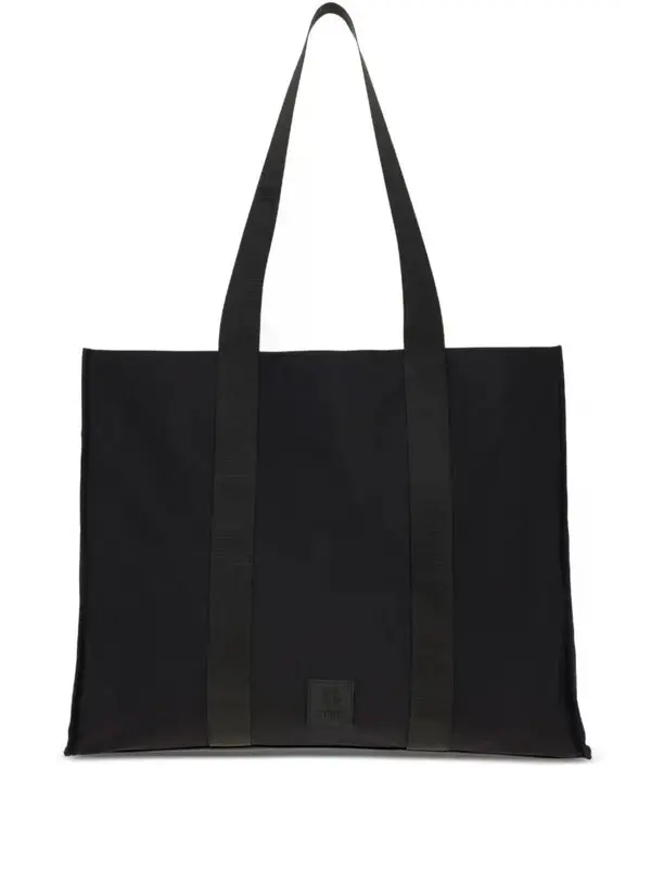 Boggi Milano Tote Bag With Logo Patch - Black