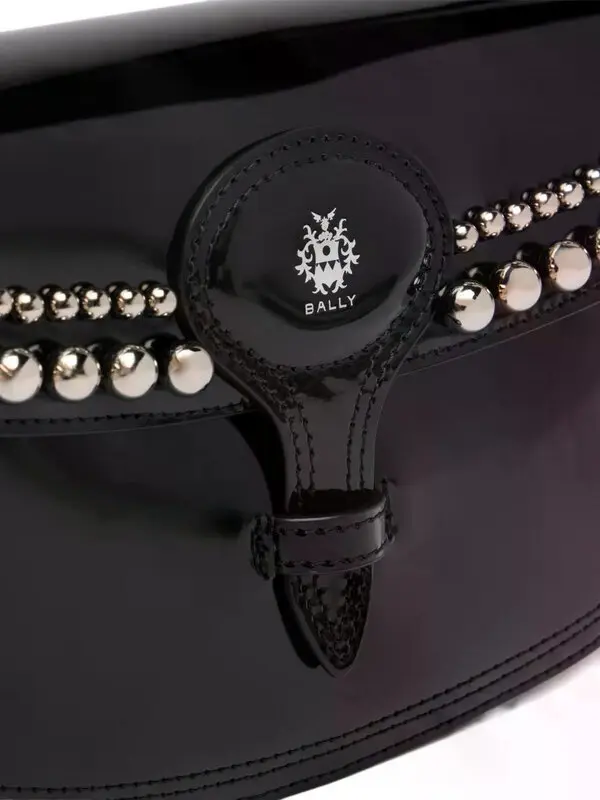 Bally Small Beckett Studded Shoulder Bag