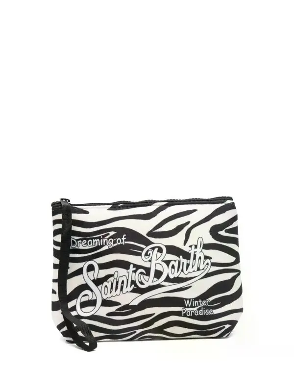 MC2 SAINT BARTH Aline Zebra-print Clutch