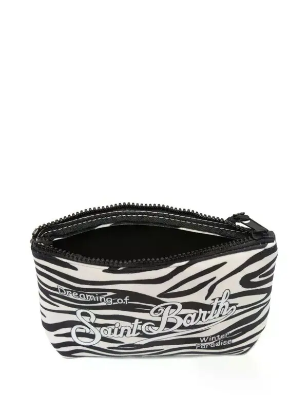 MC2 SAINT BARTH Aline Zebra-print Clutch