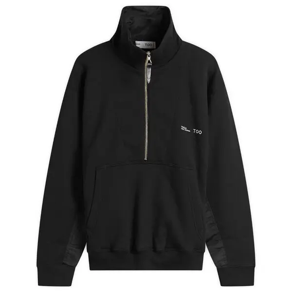 Toga High Neck Half Zip Sweatshirt