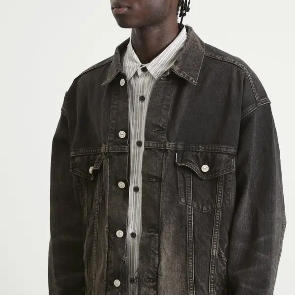 Junya Watanabe Garment Dyed Denim Trucker Jacket - Indigo