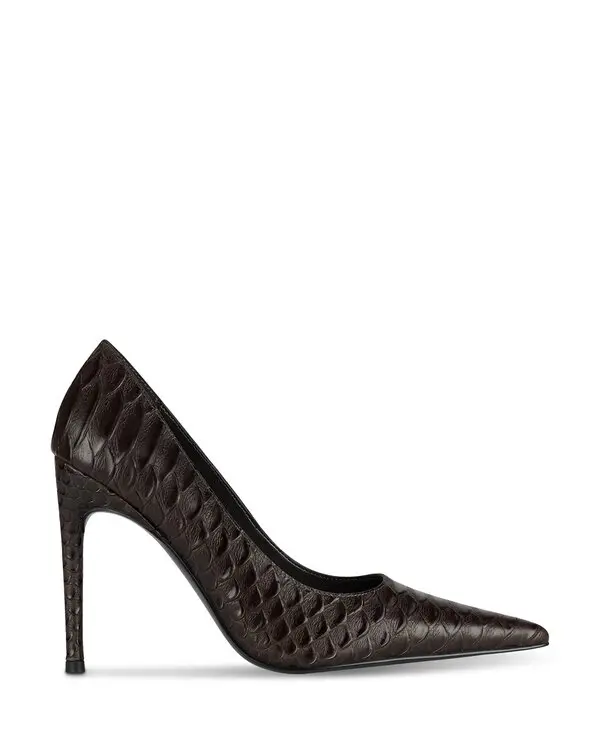 Jeffrey Campbell Good Luck Pumps - Gray Snake