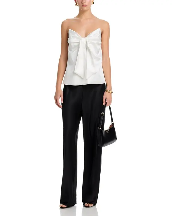 LUCY PARIS Strapless Bow Top