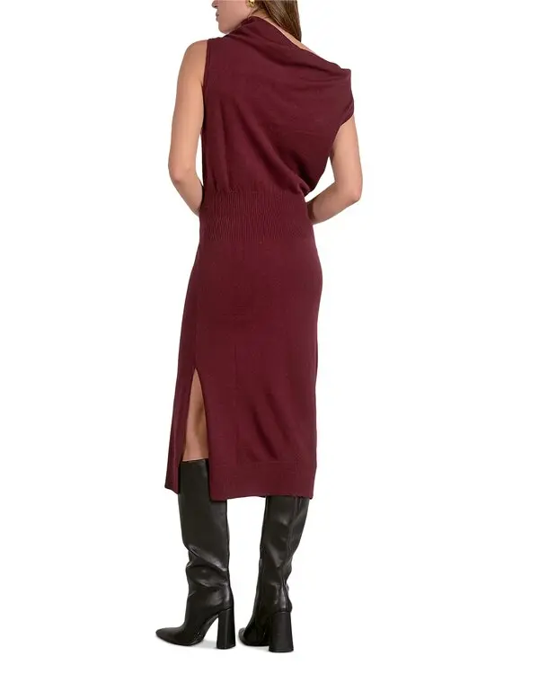 Elan Off Shoulder Sweater Dress - Plum