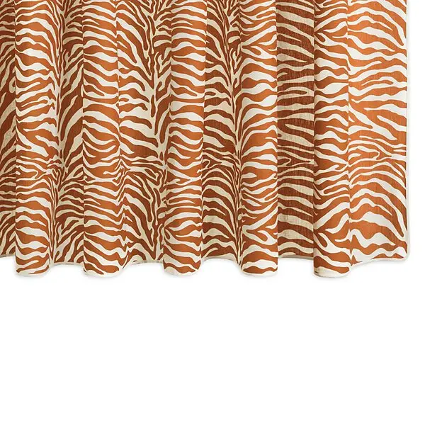 MATOUK Regine Linen Shower Curtain, 72w X 72l - Persimmon