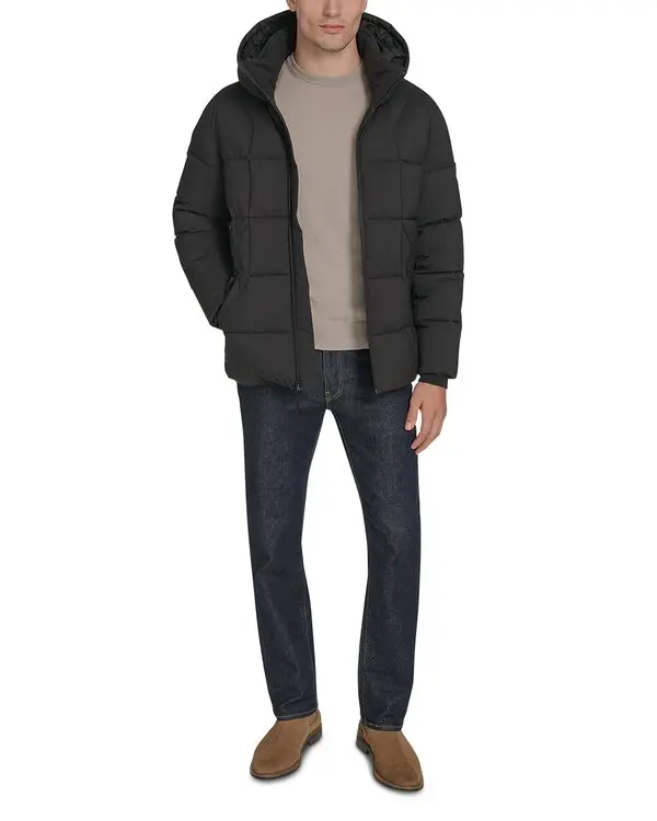 Andrew Marc Palmerton Micro Ripstop Puffer Jacket - Black