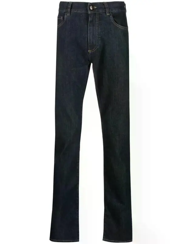 Canali Low-rise Straight-leg Trousers