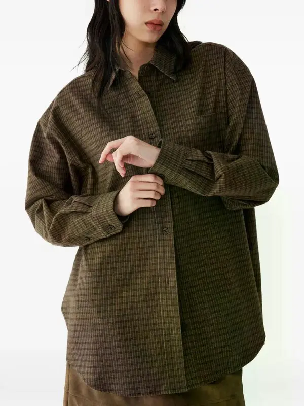 STUDIO TOMBOY Checked Button-down Shirt