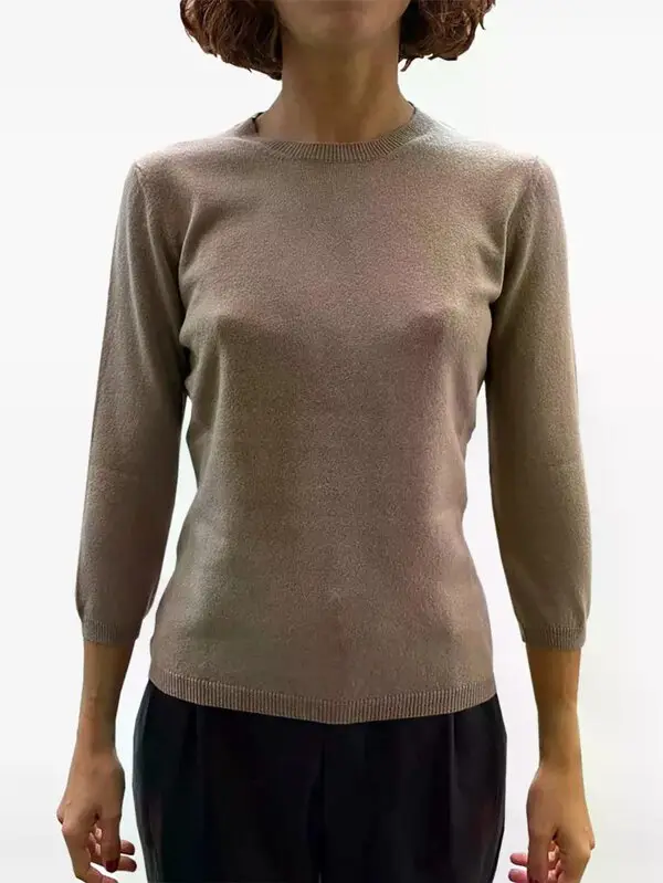 LA ROSE Three-quarter Sleeve Sweater