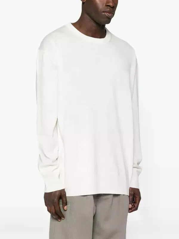 JIL SANDER Fine-ribbed Wool Crew Neck Jumper