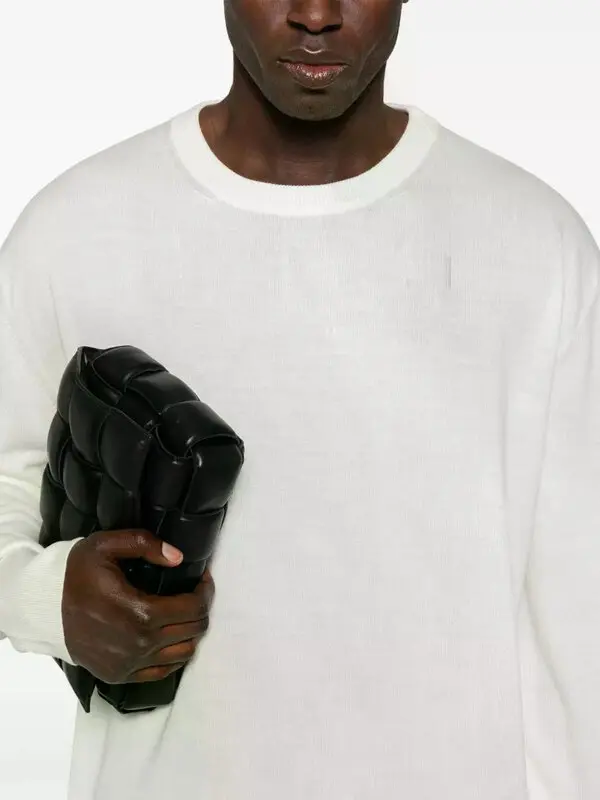 JIL SANDER Fine-ribbed Wool Crew Neck Jumper