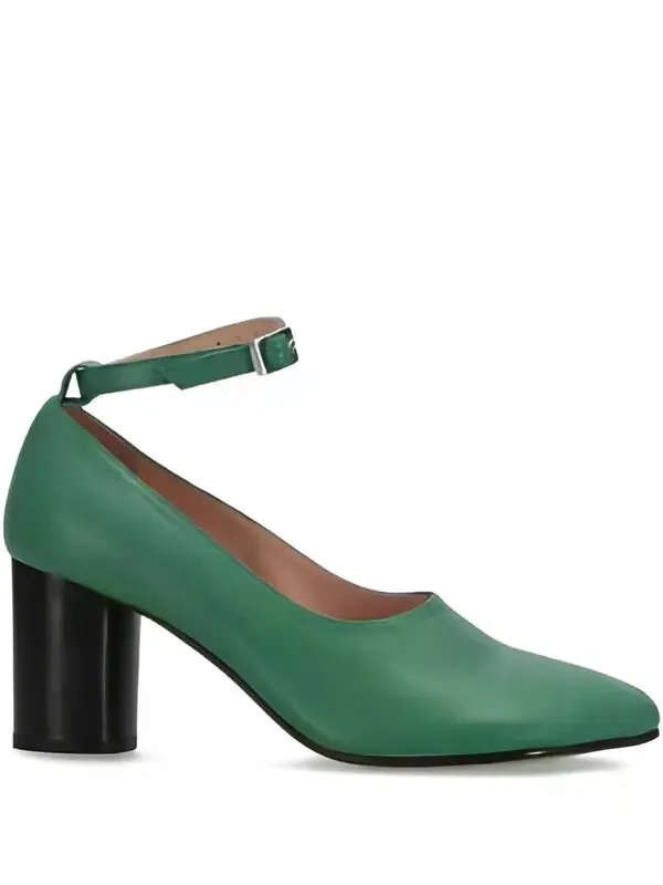 NICCOLO PASQUALETTI Block-heel Ankle-strap Pumps
