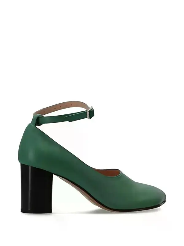NICCOLO PASQUALETTI Block-heel Ankle-strap Pumps