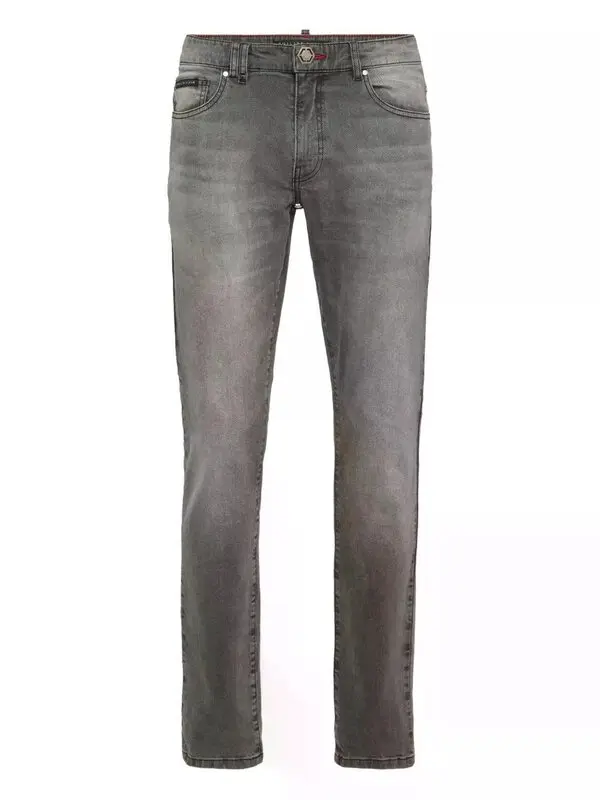 Philipp Plein Logo Appliqué Jeans