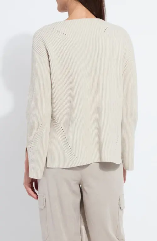 Lyssé Ximena Cozy V-neck Rib Sweater