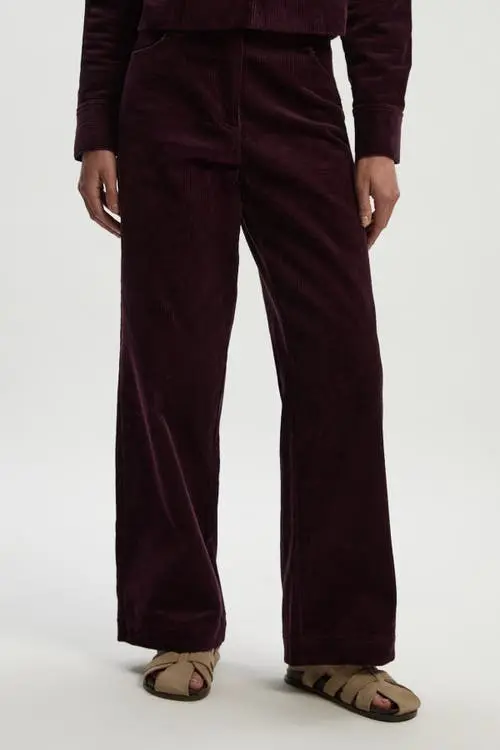 Karen Millen Cord Straight Leg Trousers
