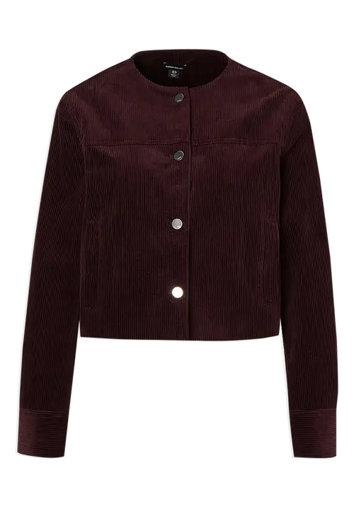 Karen Millen Cord Collarless Tailored Jacket