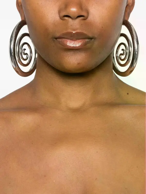 PANCONESI Spiral Earrings - Silver
