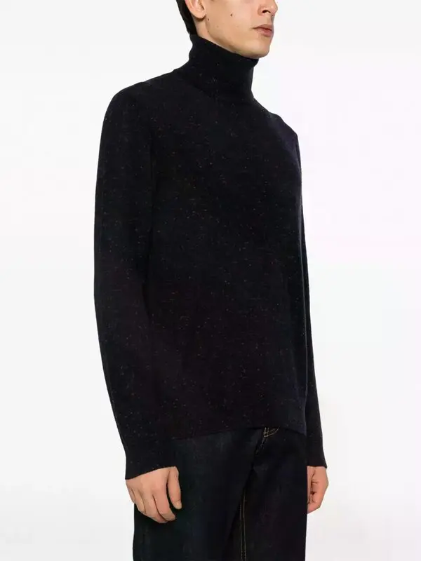 Zegna Oasi Mélange-effect Jumper - Blue