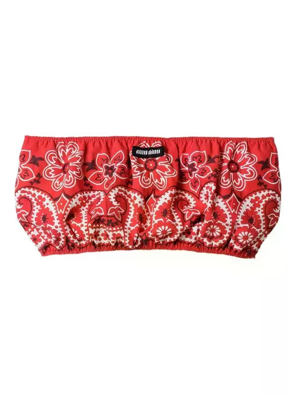 Miu Miu Bandana-print Top