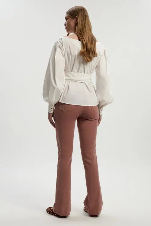 Karen Millen Stretch Cord Kickflare Jeans