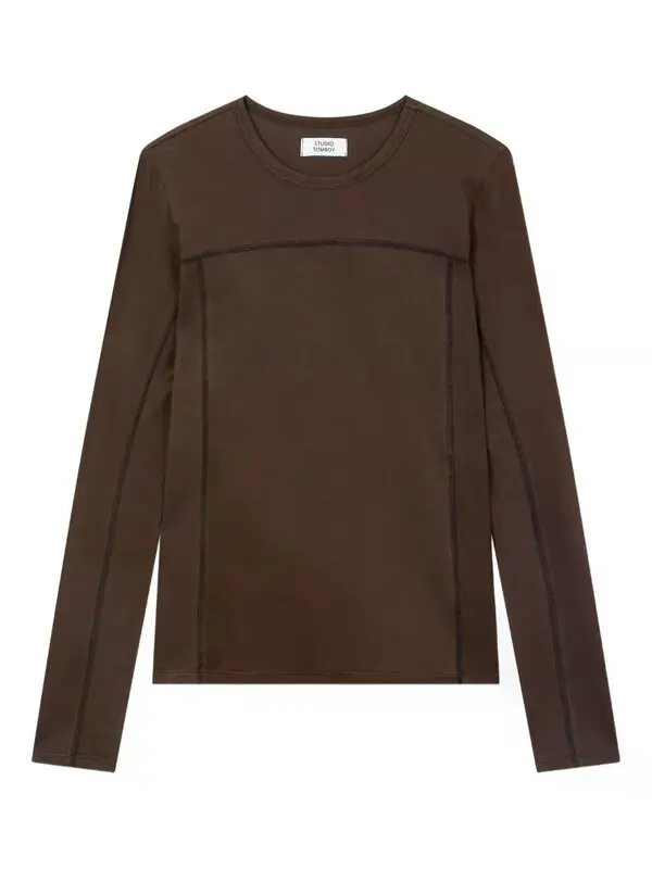 STUDIO TOMBOY Stitch-detail Long-sleeve T-shirt