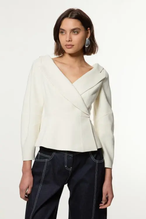 Karen Millen Compact Peplum Tailored Jacket