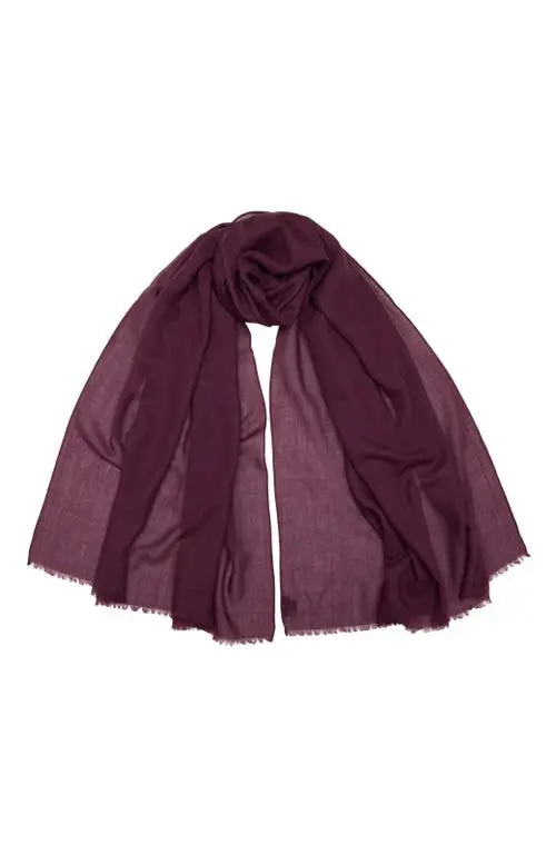 ELIZABETTA Salernowool Silk Scarf - Burgundy