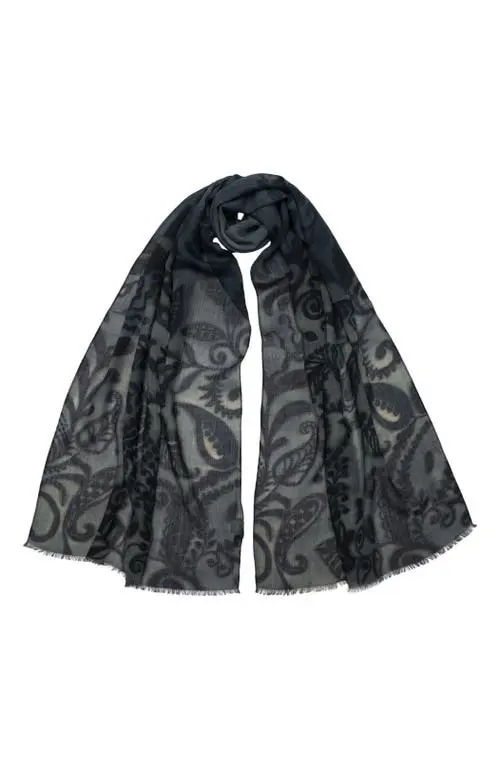 ELIZABETTA Gardawool Scarf - Steel Blue