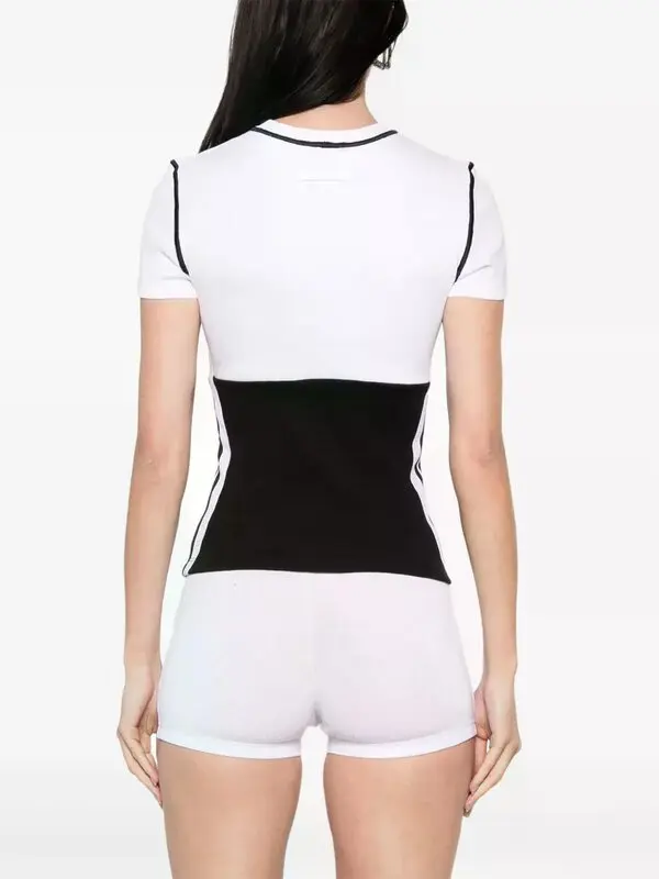 JEAN PAUL GAULTIER Logo-patch T-shirt - Black