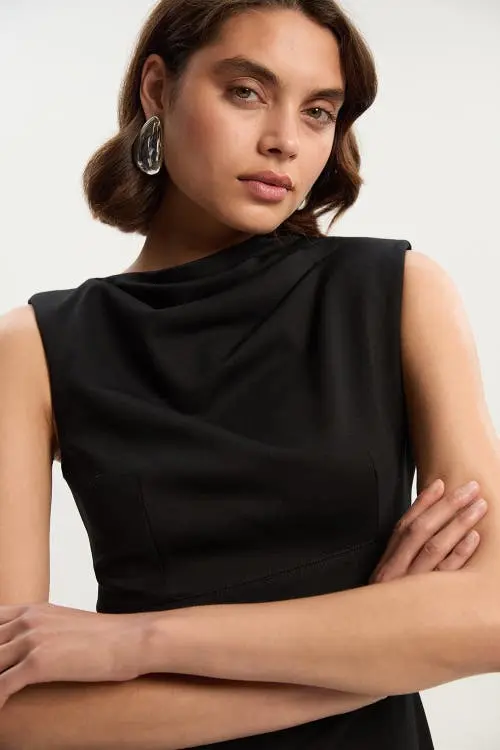 Karen Millen Petite Premium Tailored Midi Dress