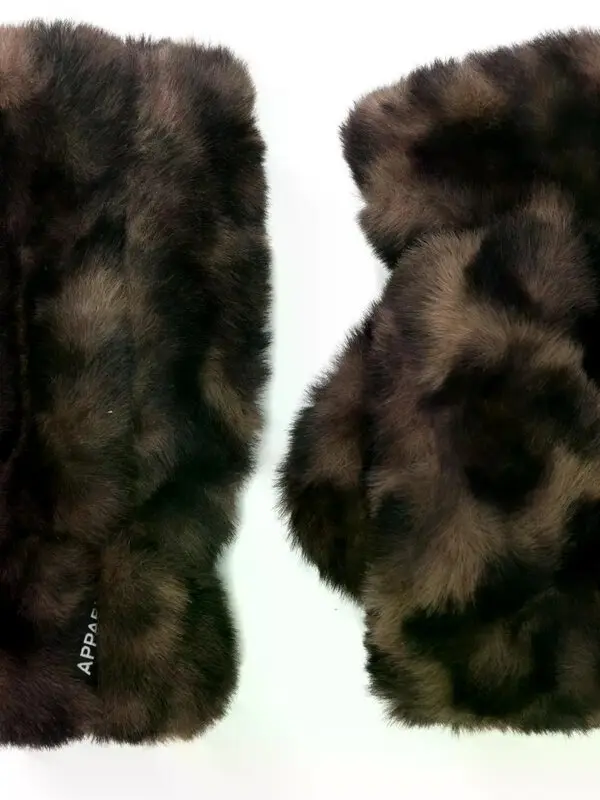 Apparis Ariel Leopard-print Fingerless Gloves