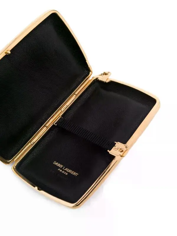 Saint Laurent Hammered-logo Cigarette Case