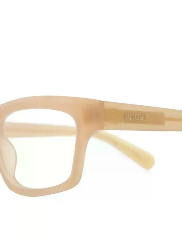 Jacquemus Galerie Rectangle-frame Glasses - Neutrals